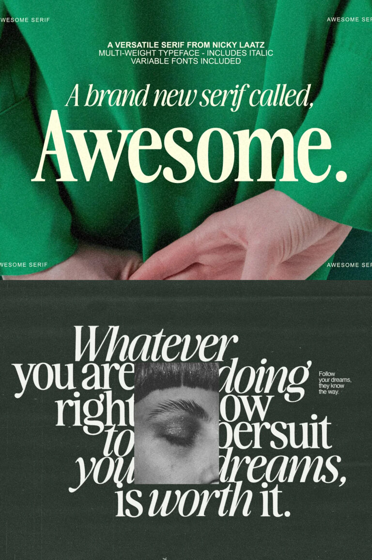 The Awesome Serif Family (32 Fonts) - Siteoutsite