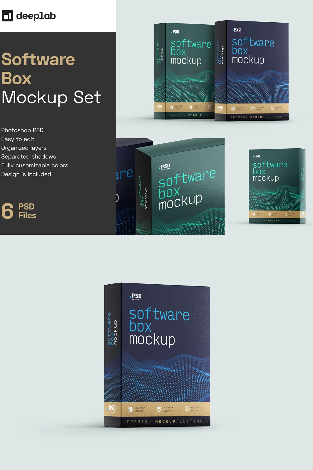 Software Box Mockup Set Siteoutsite