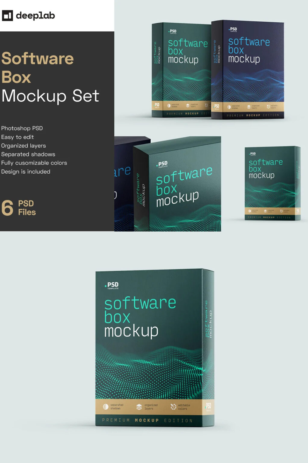 Software Box Mockup Set - Siteoutsite