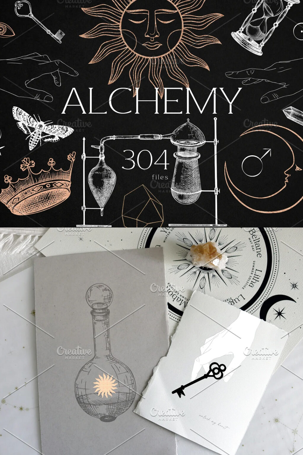 Alchemy. Magical Elements & Symbols - Siteoutsite