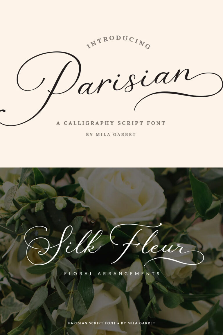 Parisian Vintage Calligraphy Script - Siteoutsite