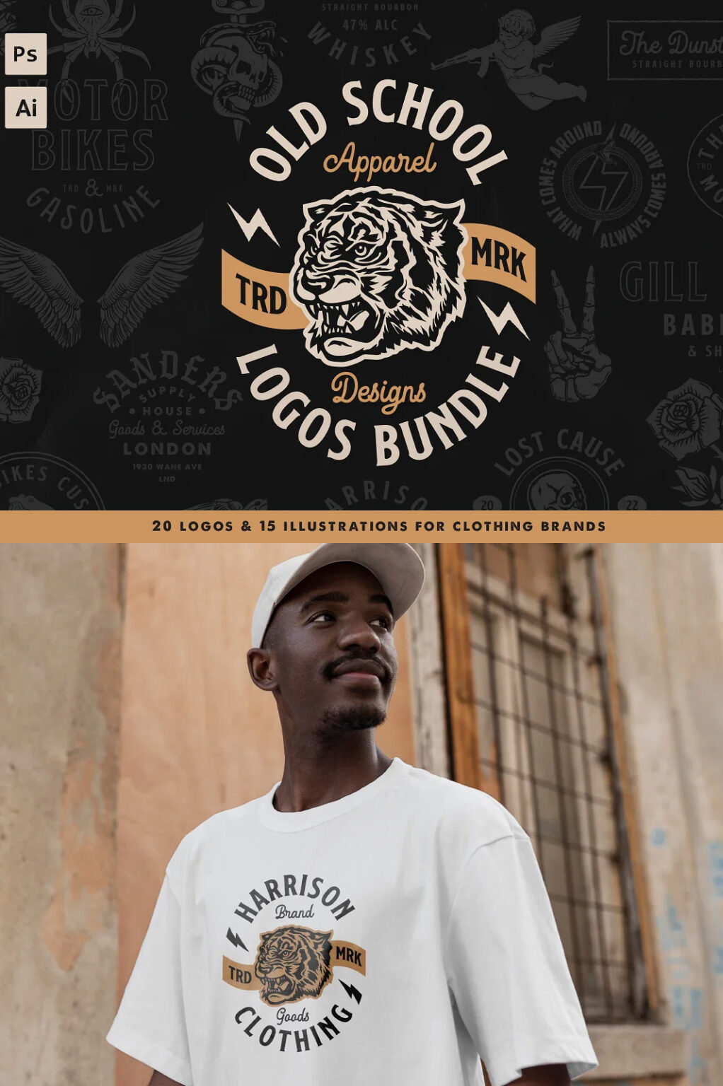 Old School Apparel Designs bundle - Siteoutsite