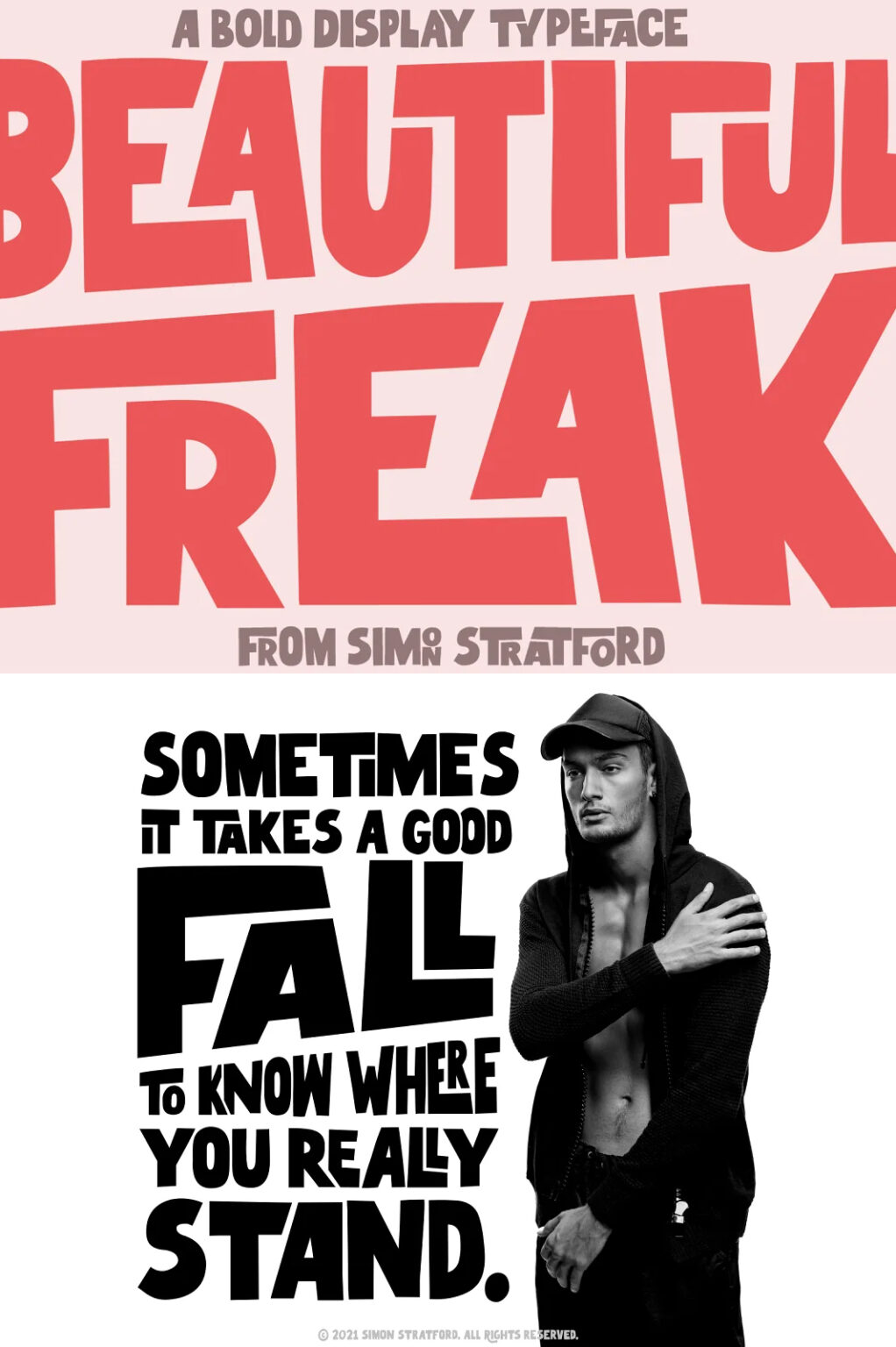 Display font Beautiful Freak - Siteoutsite