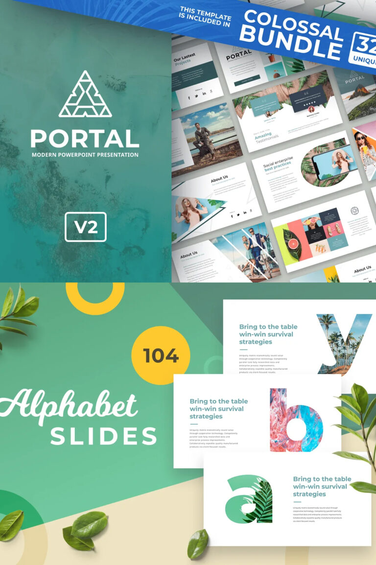 Portal Modern Powerpoint Template - Siteoutsite