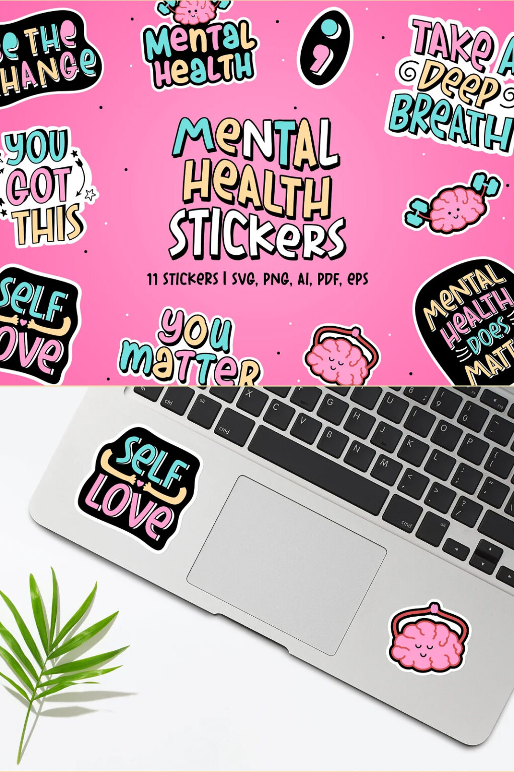 Mental health stickers | 11 Stickers - Siteoutsite