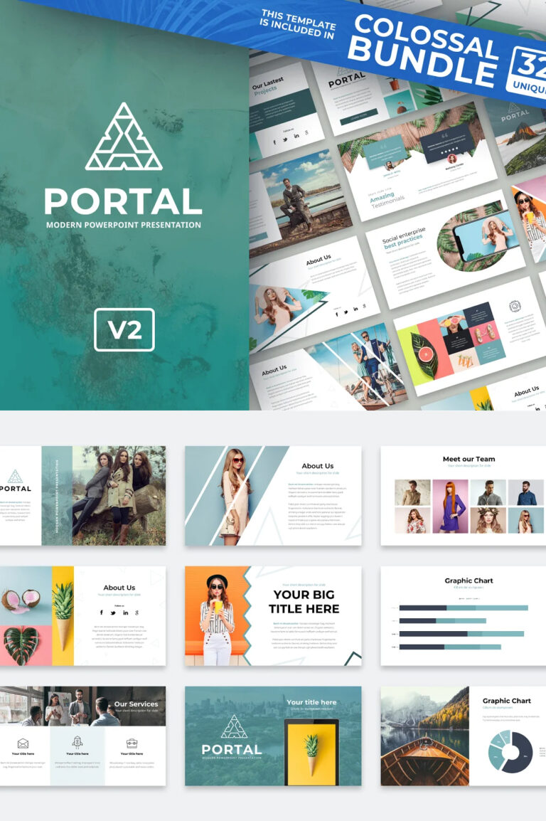 Portal Modern Powerpoint Template - Siteoutsite