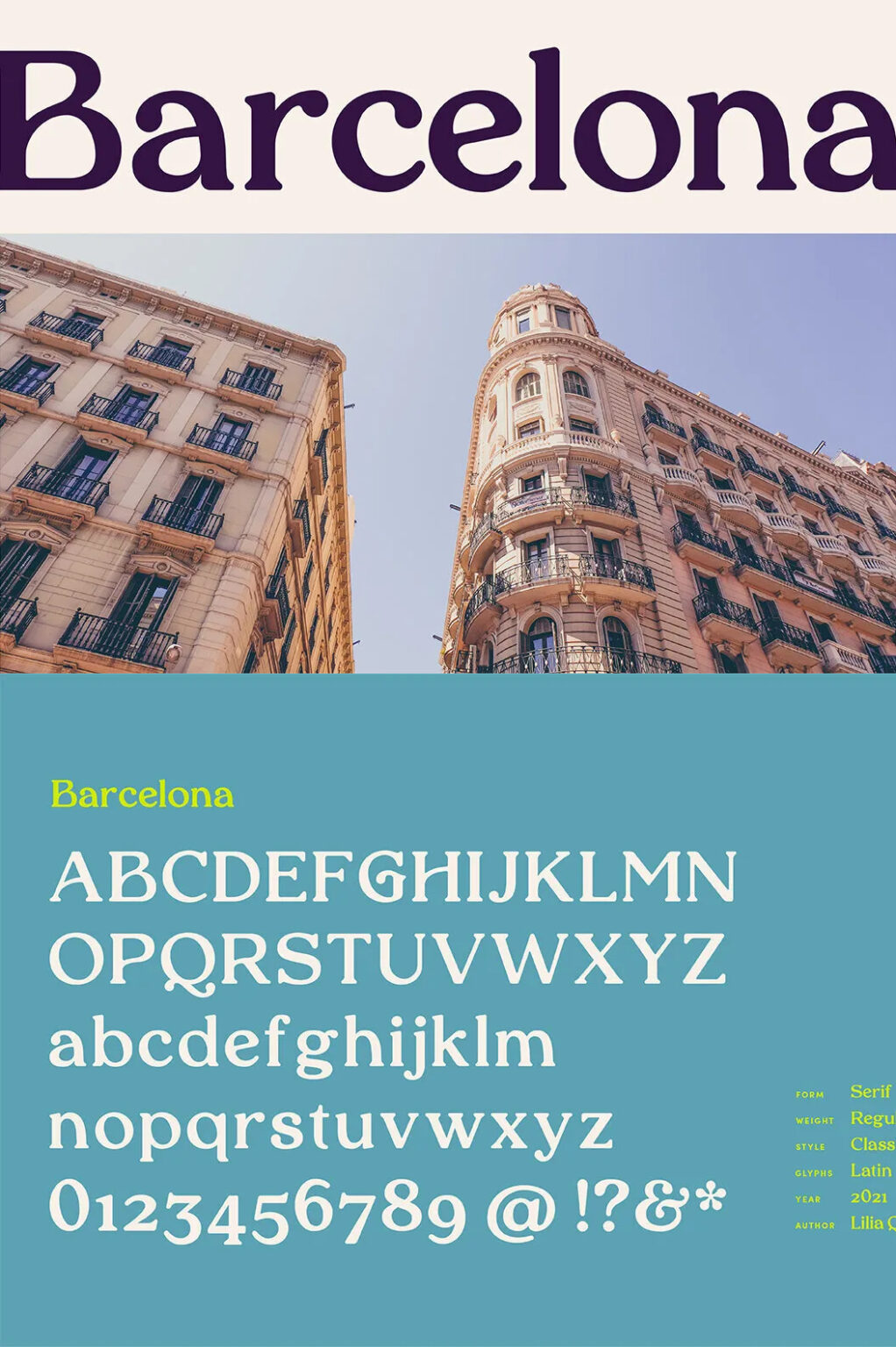 Barcelona Font - Siteoutsite