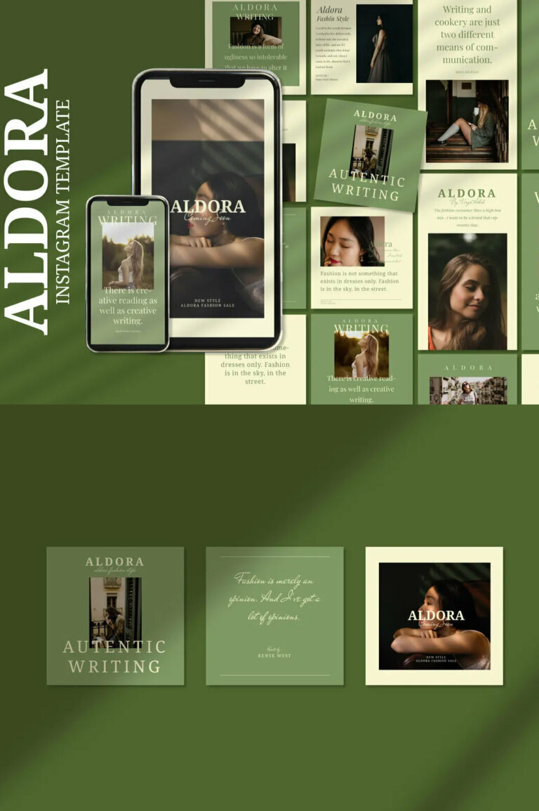 Aldora Instagram Post Stories Graphics - Siteoutsite
