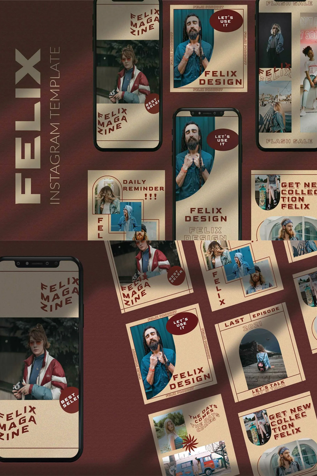 Felix Instagram Template Graphics - Siteoutsite
