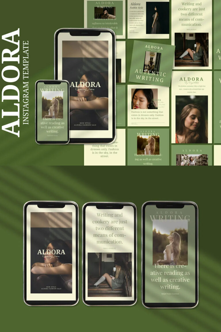 Aldora Instagram Post Stories Graphics - Siteoutsite