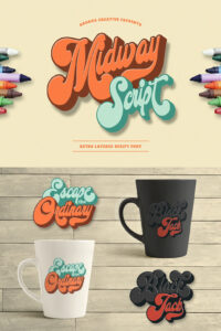 Midway Retro Font - Siteoutsite