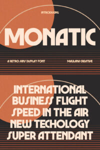 Monatic Font - Siteoutsite