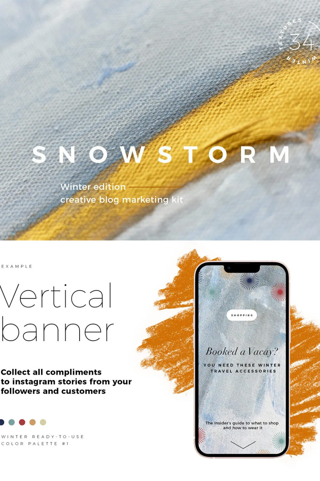 Winter Snowstorm Christmas Textures Graphics - Siteoutsite