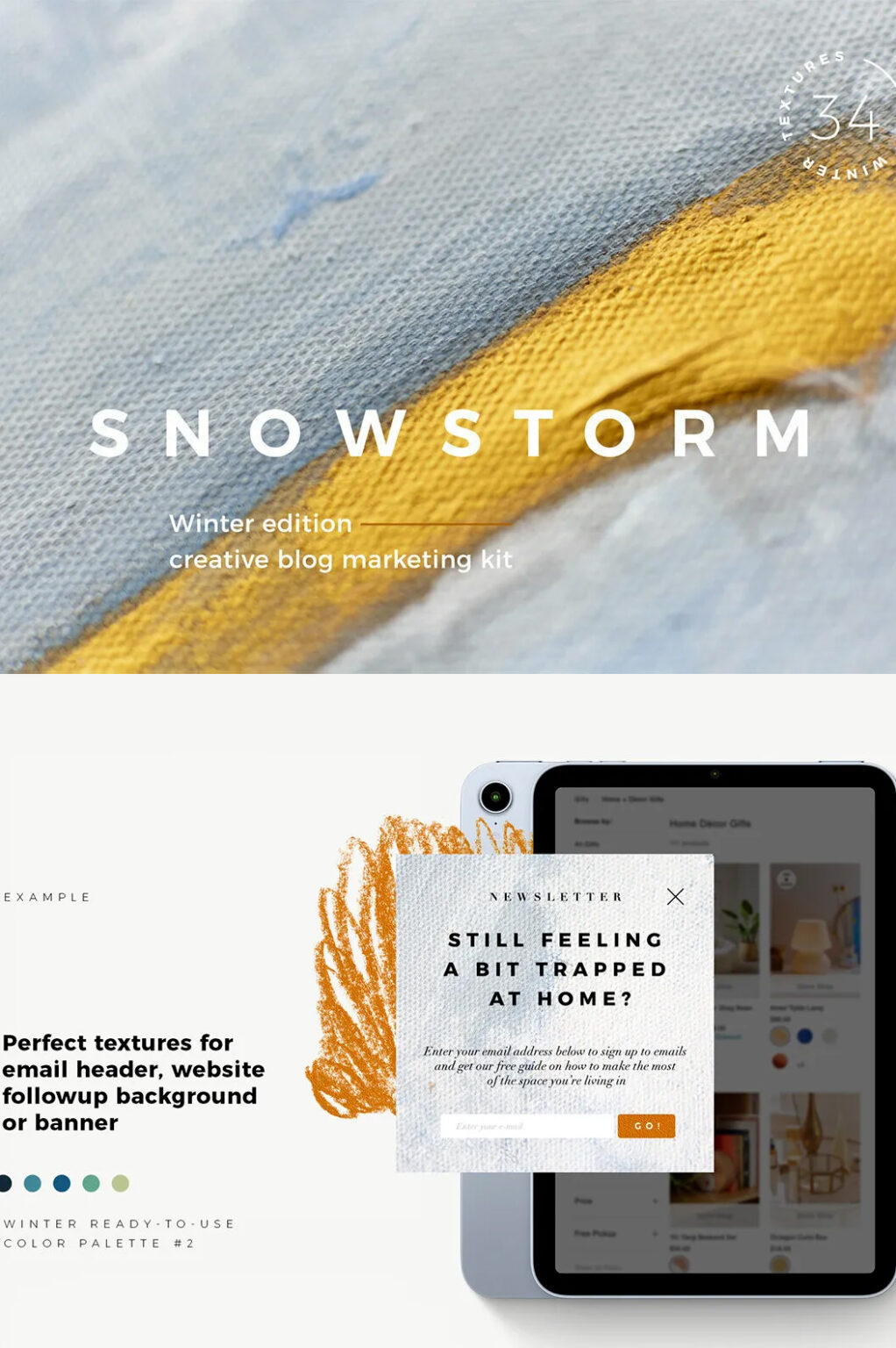 Winter Snowstorm Christmas Textures Graphics - Siteoutsite