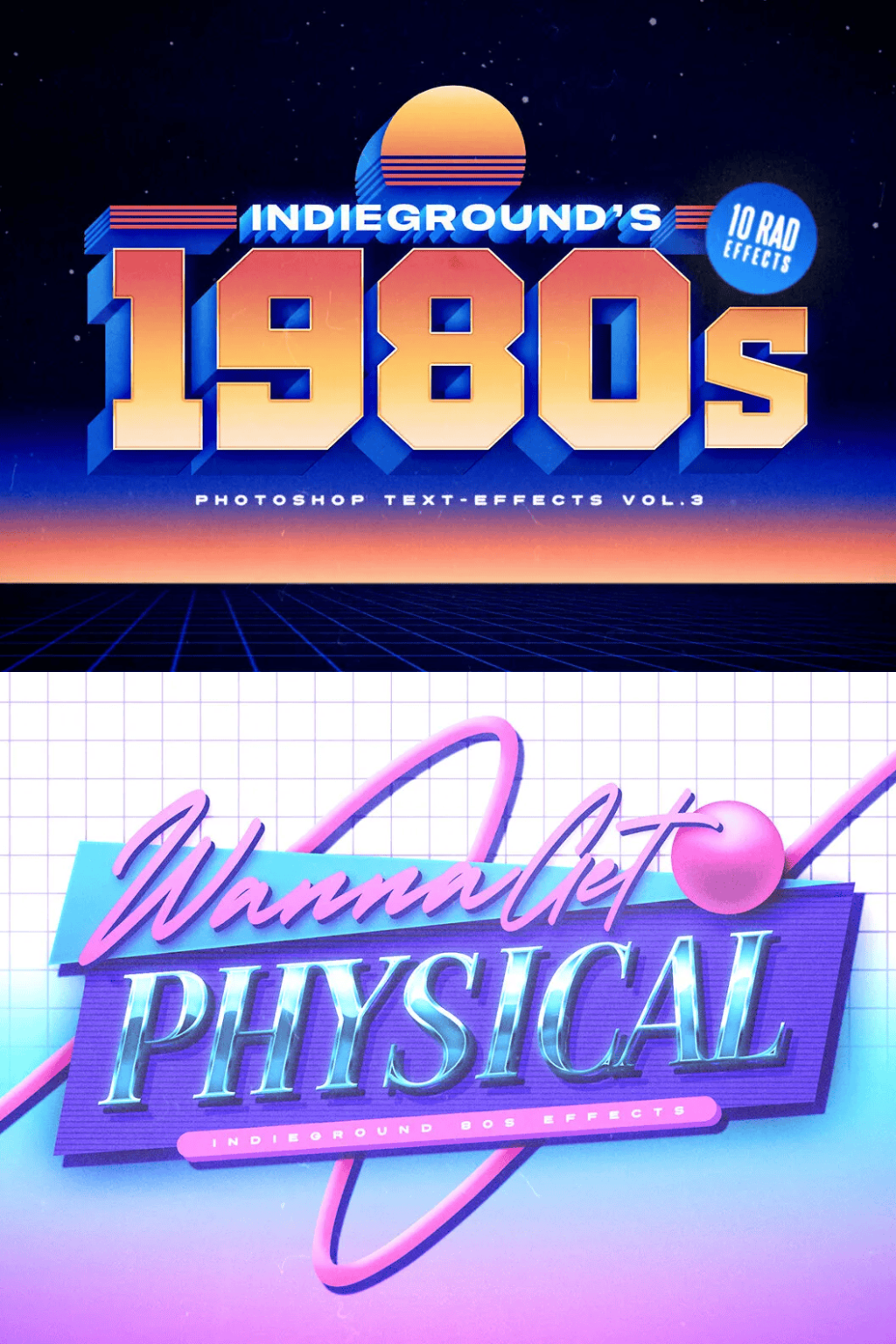 80s Text Effects Vol.3 - Siteoutsite