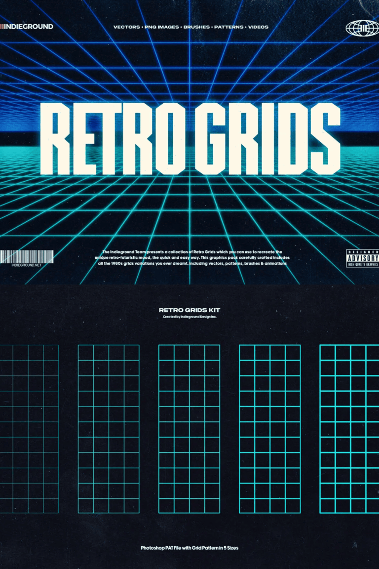 Retro Grids Graphics - Siteoutsite