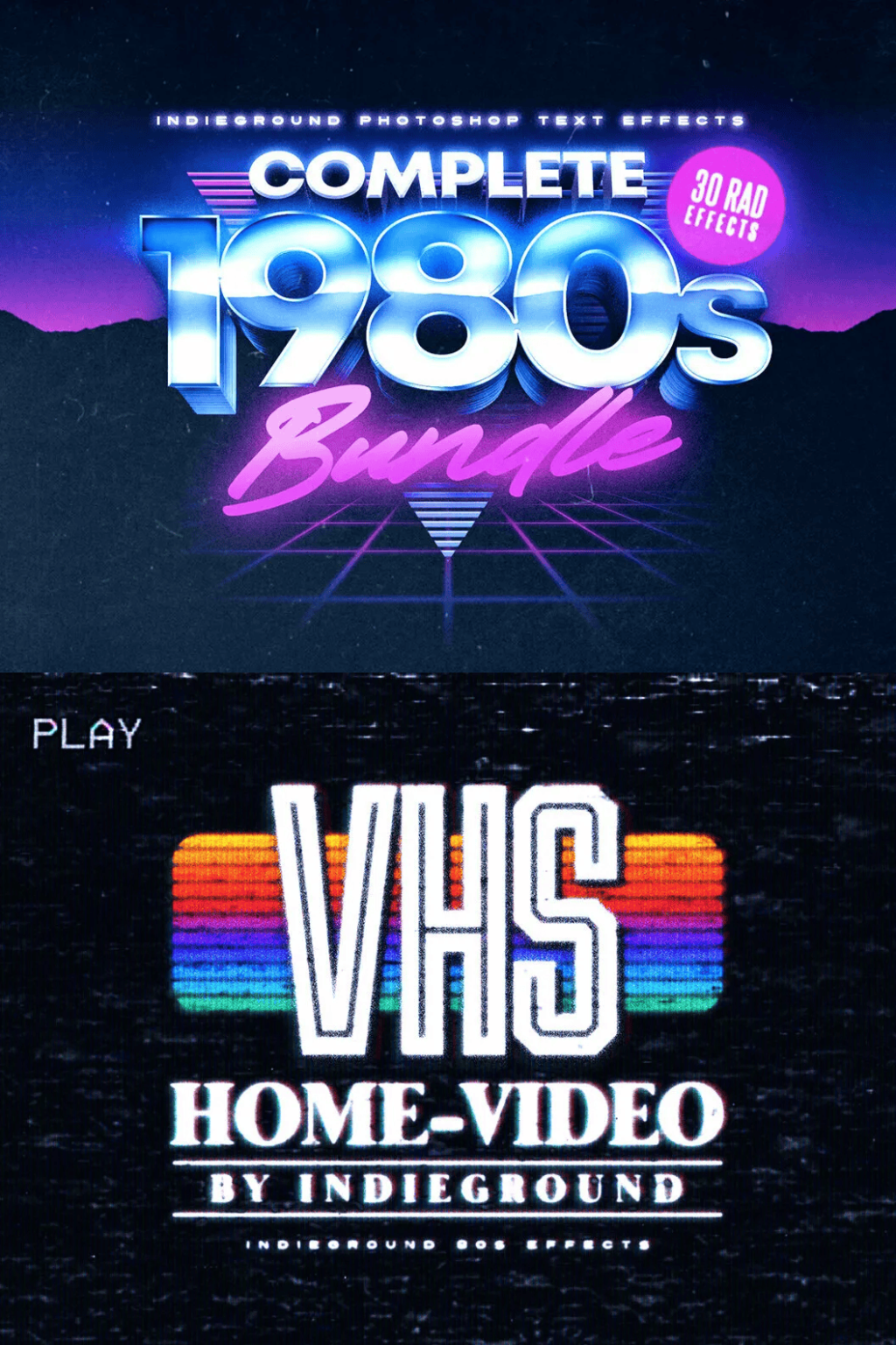 80s Text Effects Complete Bundle - Siteoutsite
