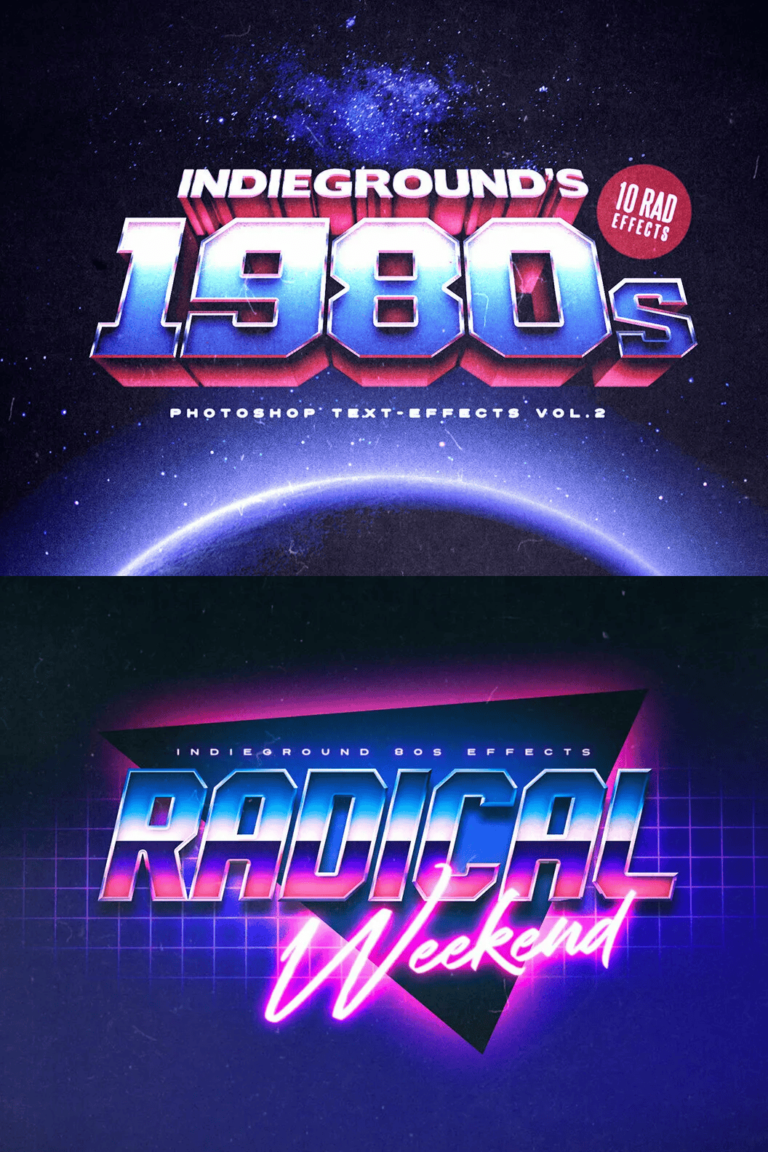 80s Text Effects Vol.2 - Siteoutsite