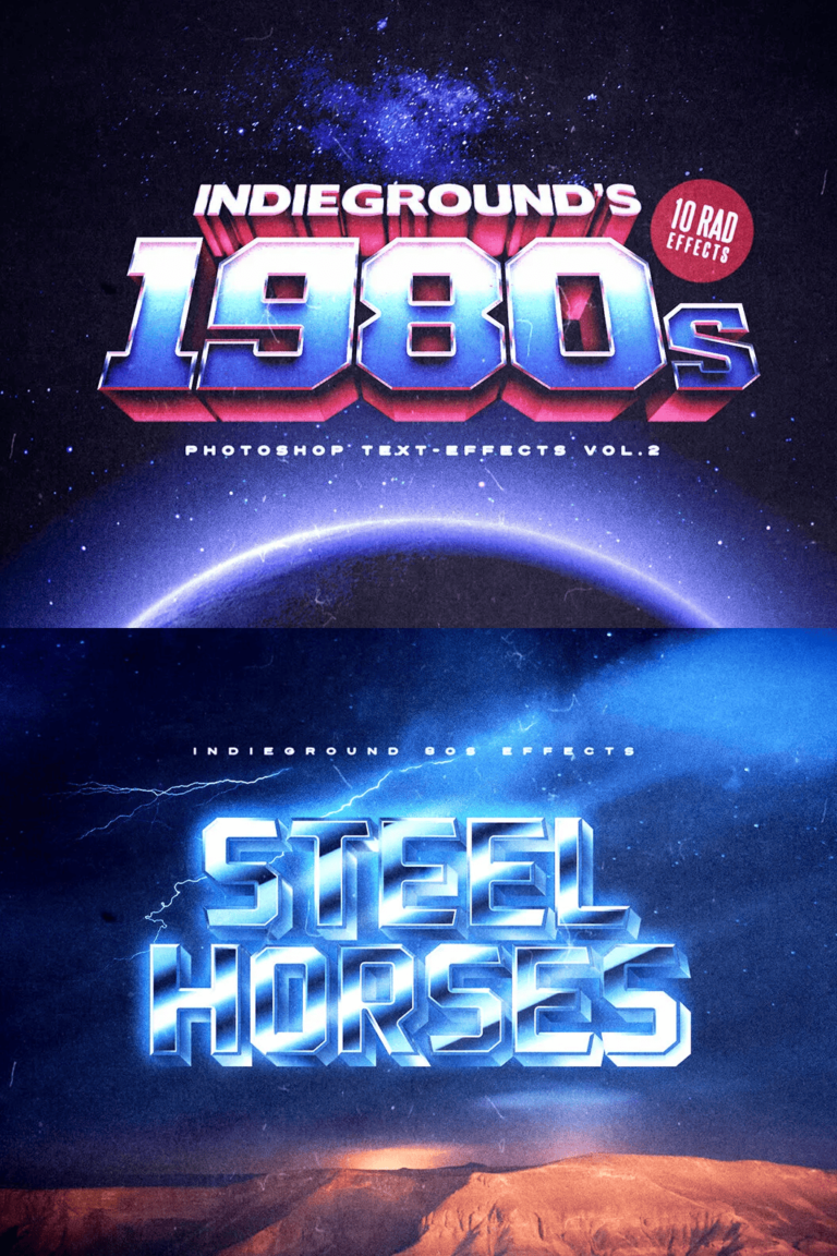 80s Text Effects Vol.2 - Siteoutsite