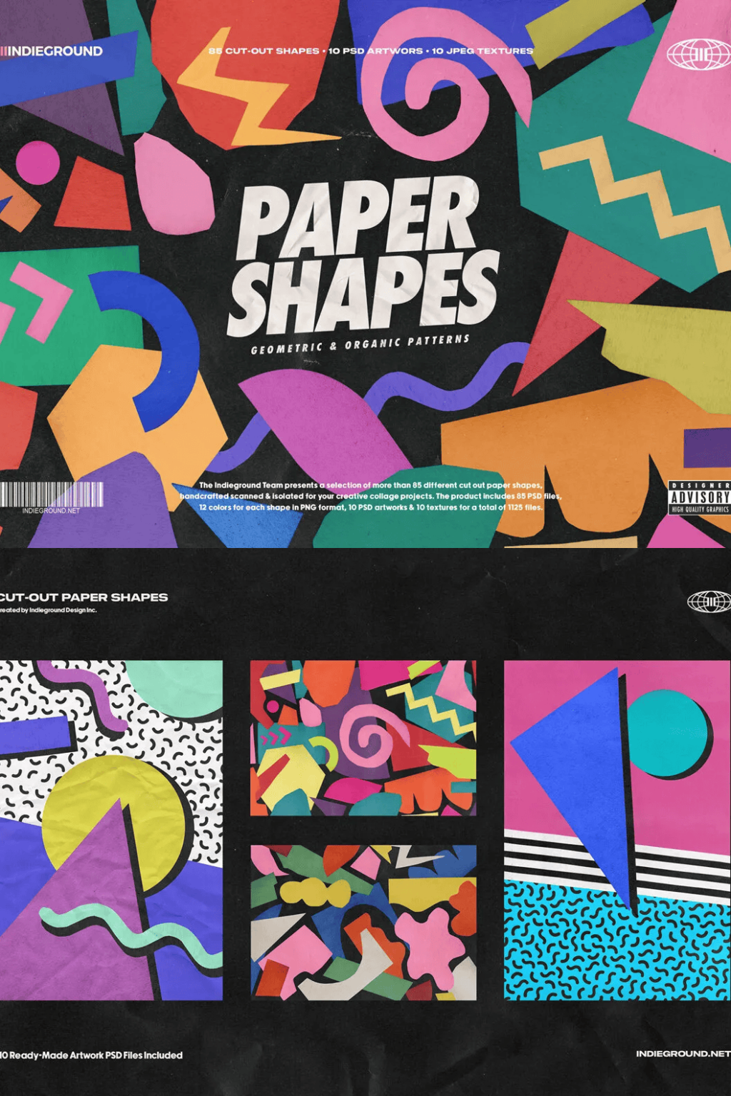 Paper Shapes Graphics - Siteoutsite