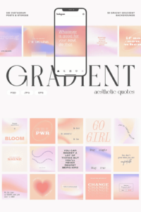Instagram Gradient Quotes Graphics - Siteoutsite