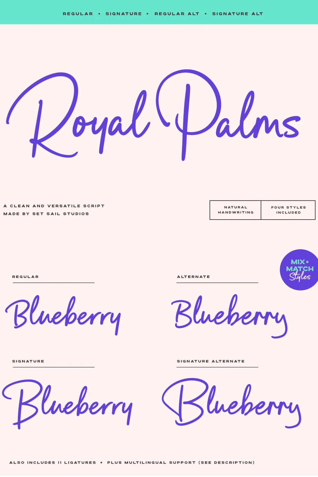 Royal Palms Font - Siteoutsite