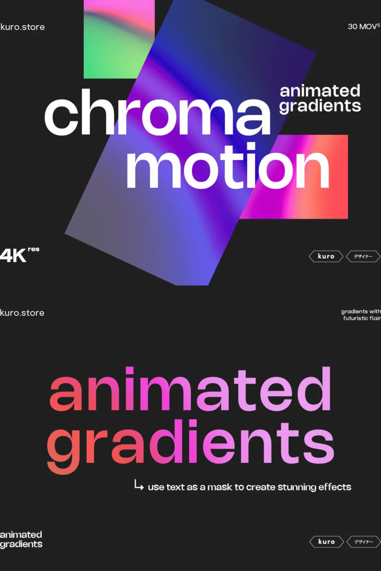 Chroma Motion Animated Gradients Graphics - Siteoutsite