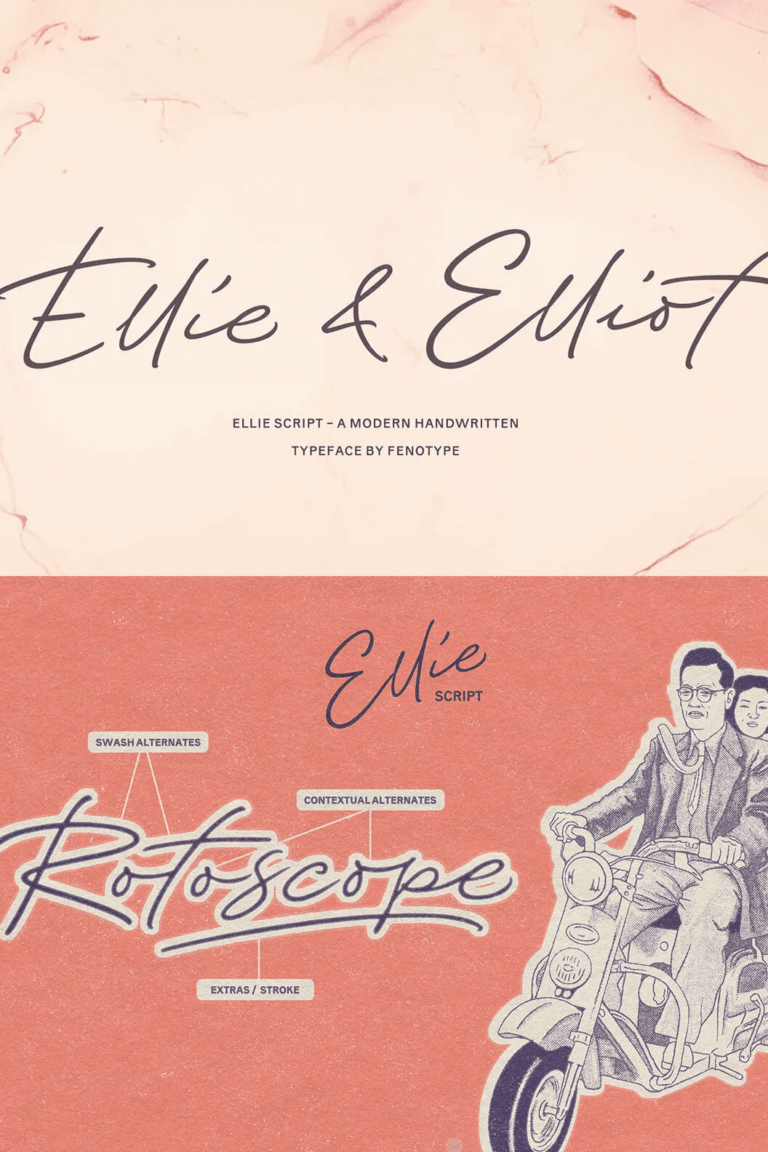 Ellie Script Font - Siteoutsite