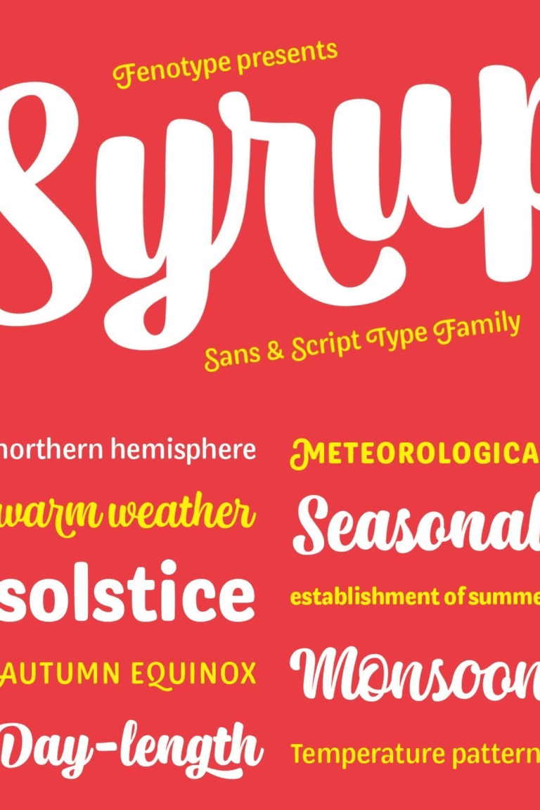 Syrup Font - Siteoutsite