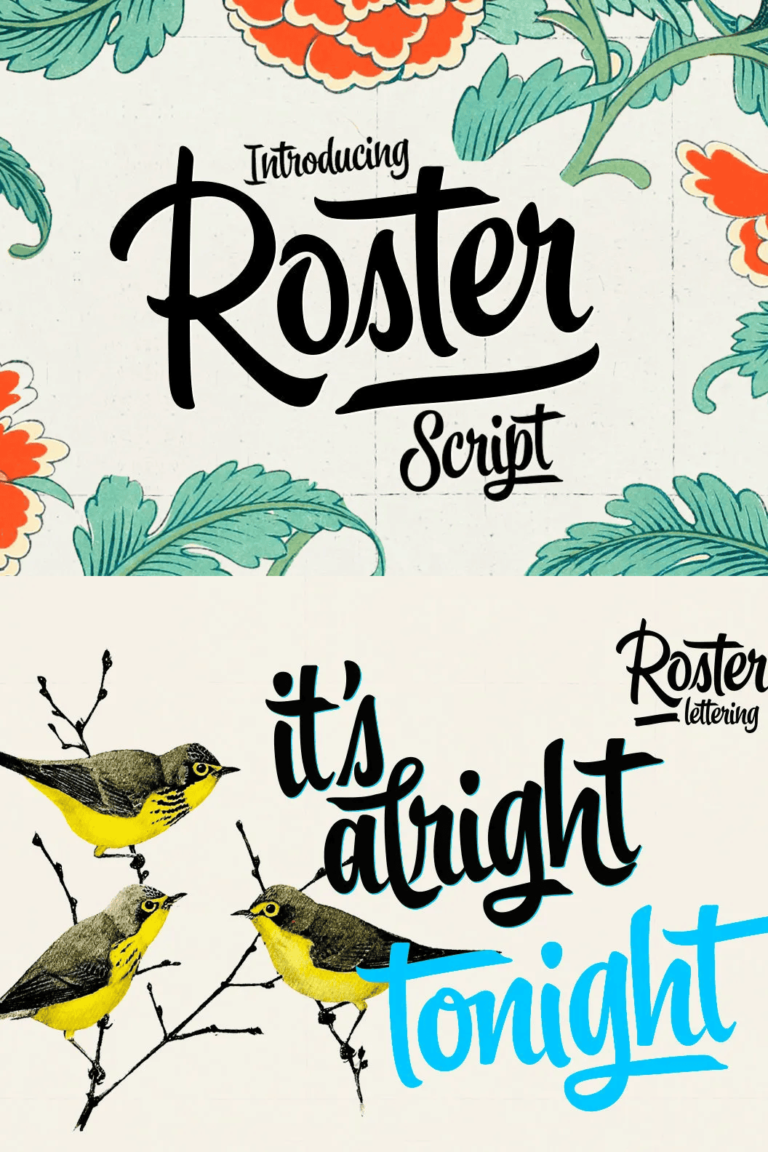 Roster Font - Siteoutsite