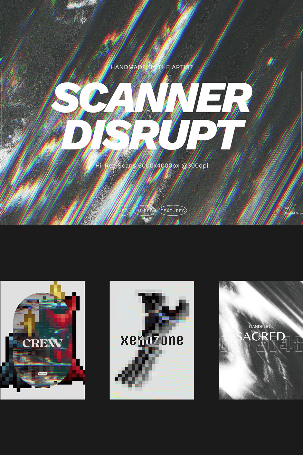 Scanner Disrupt High-res Textures Graphics - Siteoutsite