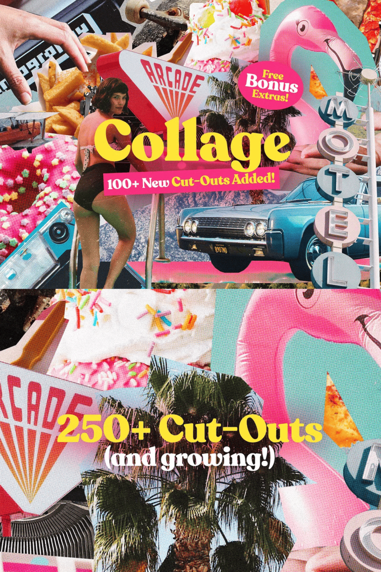 290+ Vintage Collage Cut-Outs Bundle - Siteoutsite