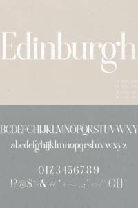 Edinburgh | A Classic Serif - Siteoutsite