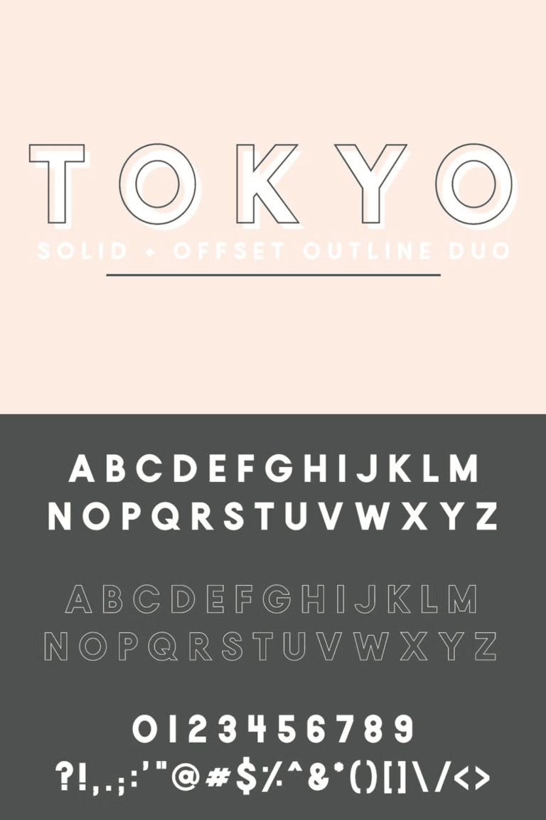 Tokyo | A Designer Font Duo - Siteoutsite