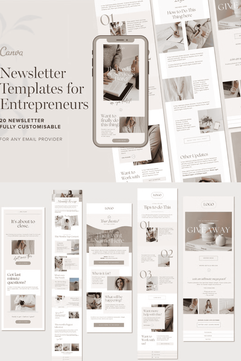 Canva Email Newsletter Templates - Siteoutsite