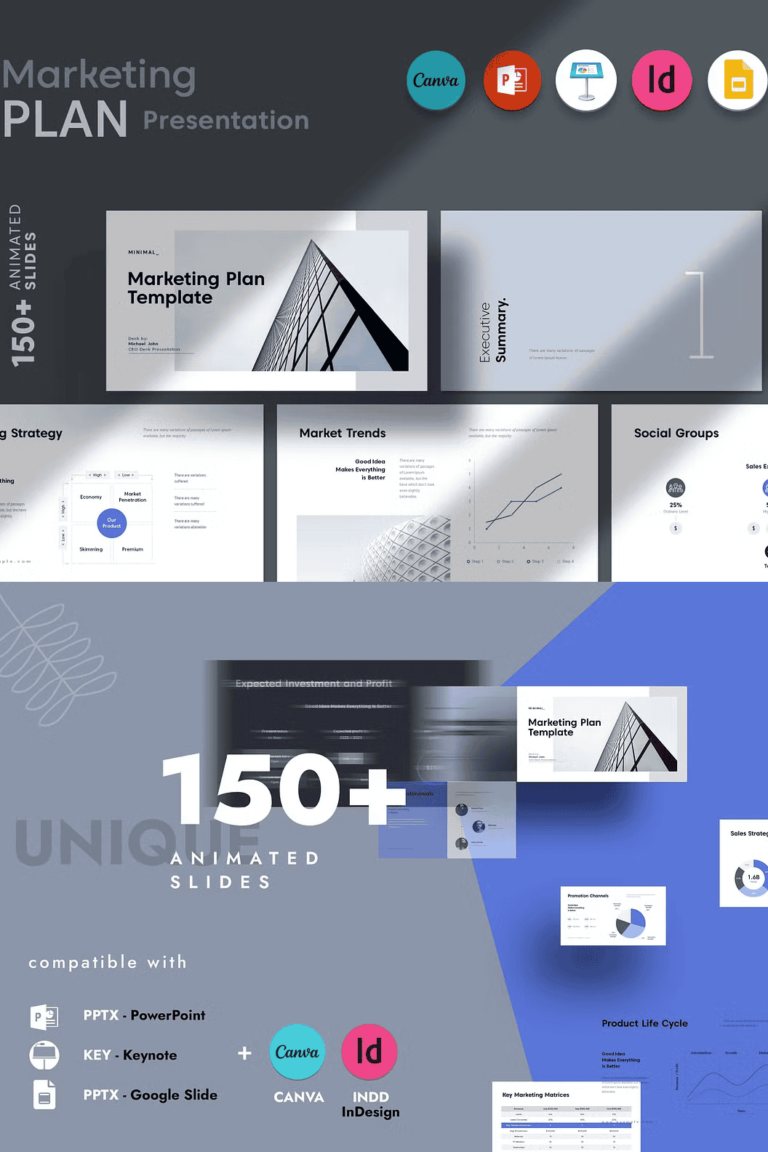 Marketing Plan PowerPoint Template - Siteoutsite