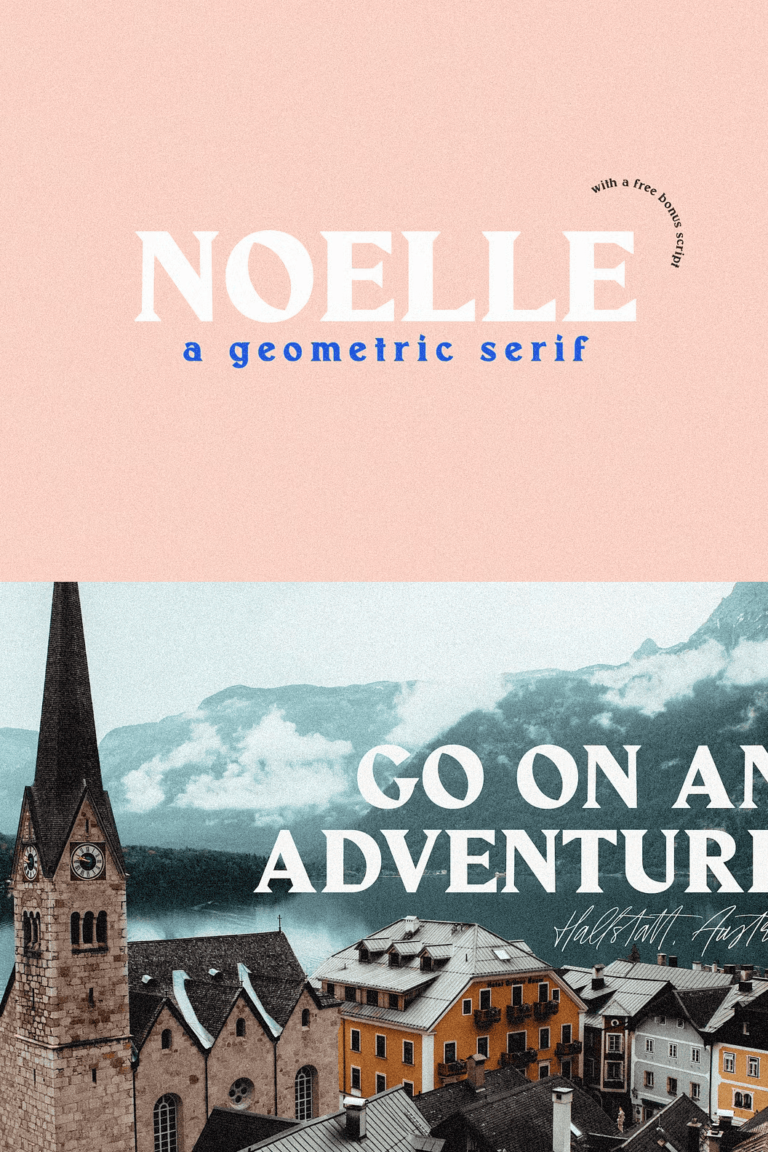 Noelle | Modern Serif & Free Script - Siteoutsite