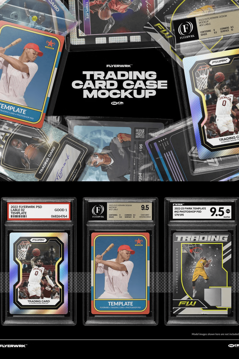 Trading Card Case Mockup - Siteoutsite