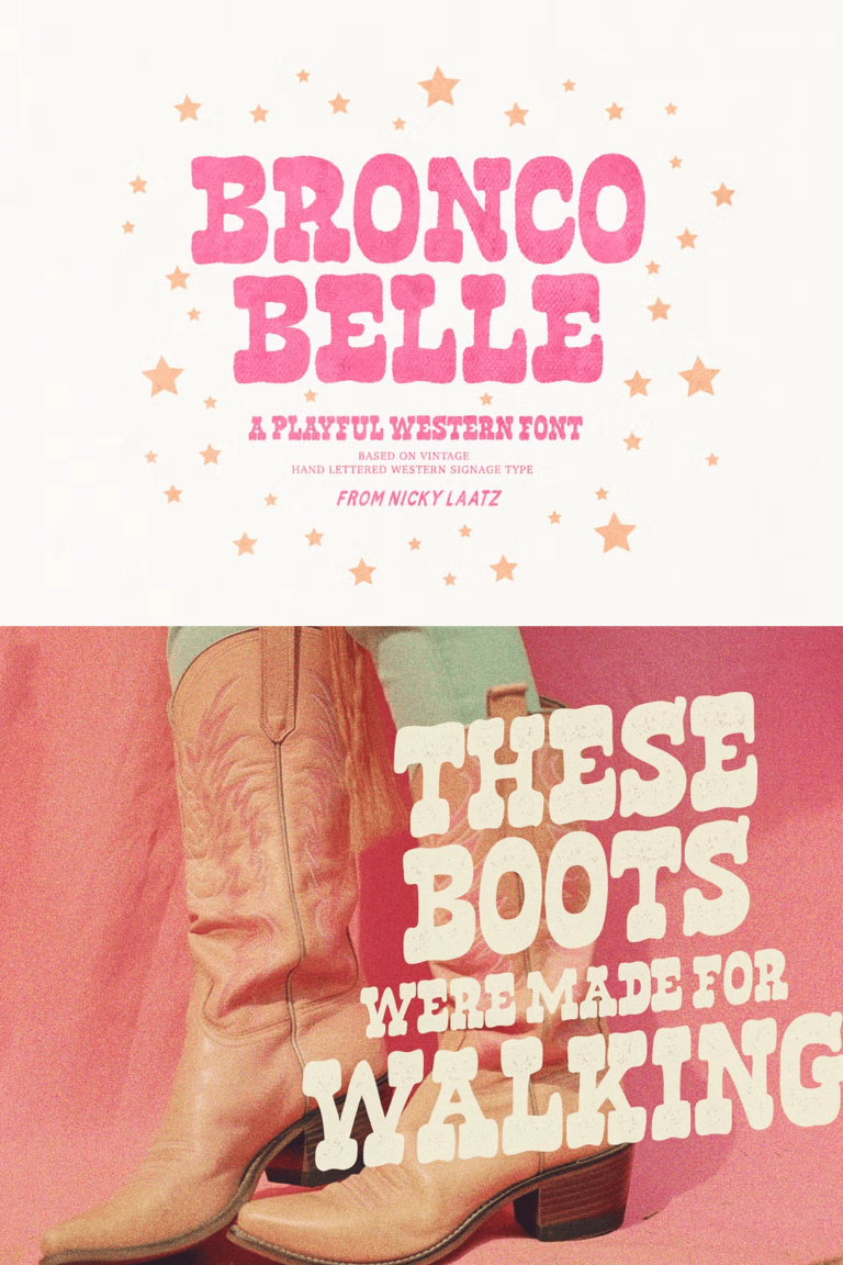 Bronco Belle Typeface - Siteoutsite