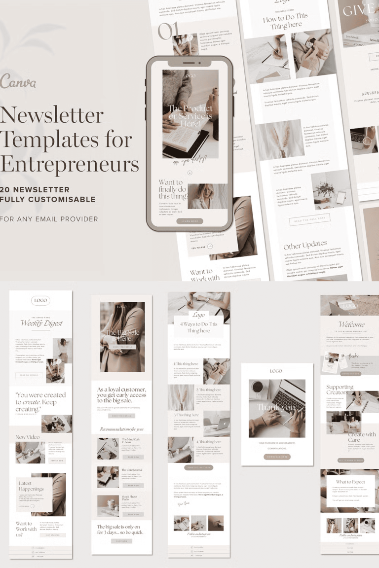 Canva Email Newsletter Templates - Siteoutsite