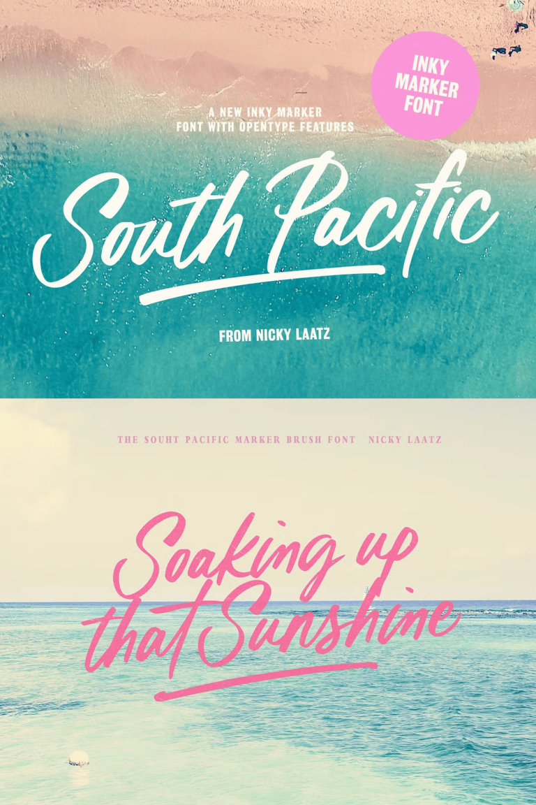 South pacific Marker Font - Siteoutsite