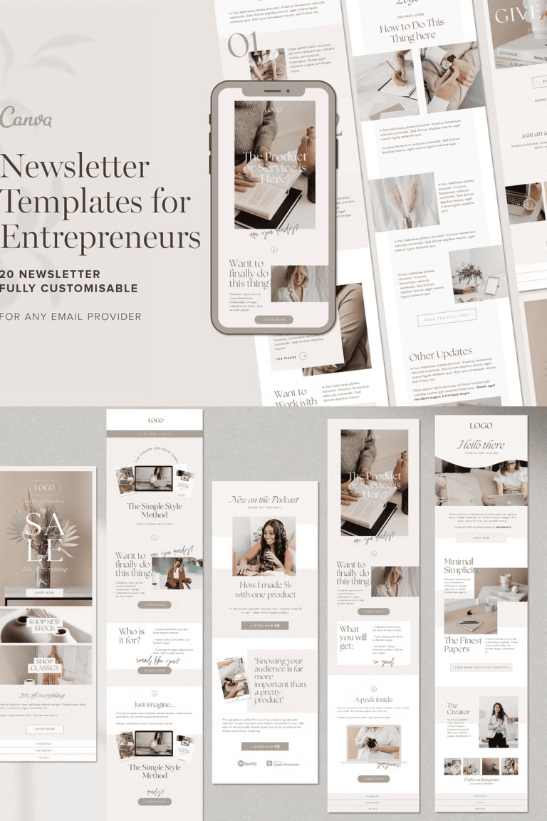 Canva Email Newsletter Templates - Siteoutsite