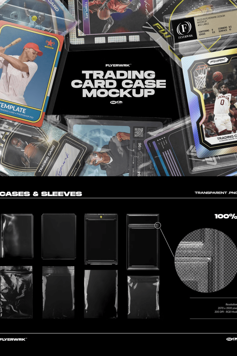 Trading Card Case Mockup - Siteoutsite