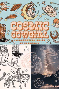 Cosmic Cowgirl – Illustrations - Siteoutsite