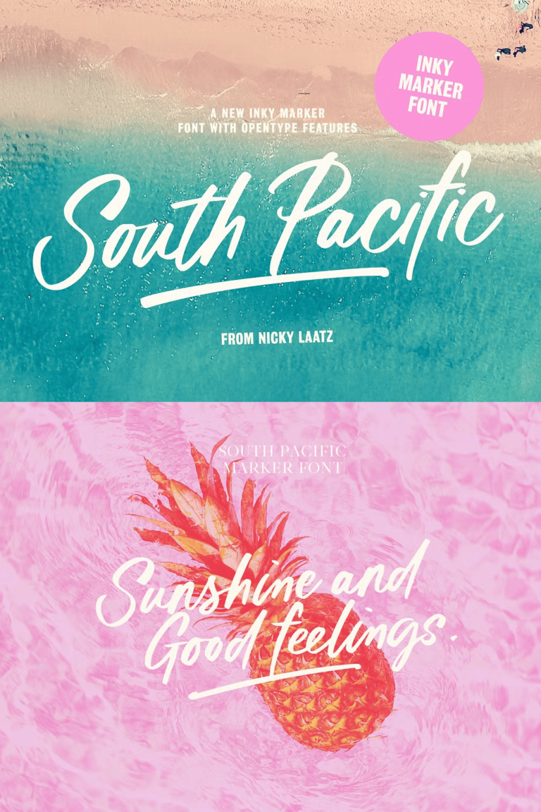 South pacific Marker Font - Siteoutsite