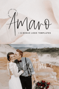 Amaro | Script + 6 Free Logos - Siteoutsite