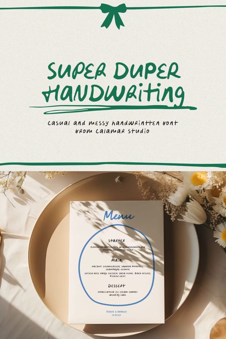 Messy Handwriting Font | Super Duper - Siteoutsite