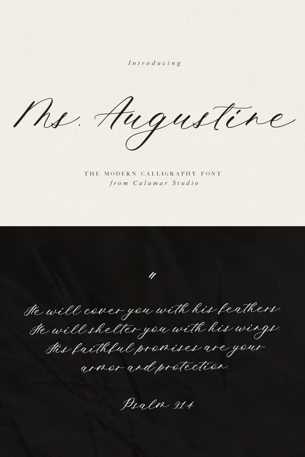 Ms. Augustine Calligraphy Font - Siteoutsite