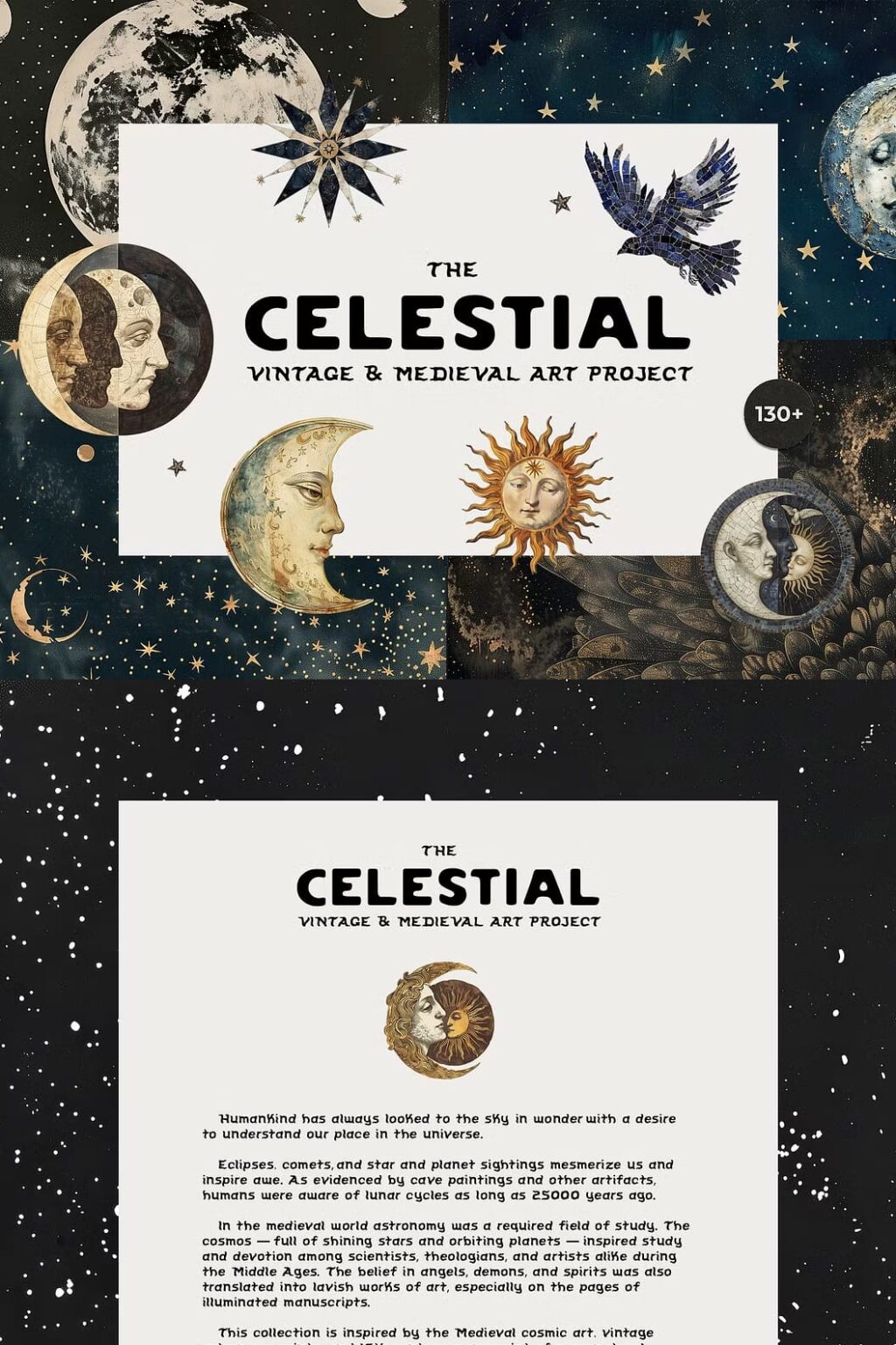 CELESTIAL Vintage Surreal Collage - Siteoutsite