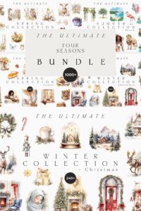 WATERCOLOR BUNDLE Four Seasons - Siteoutsite